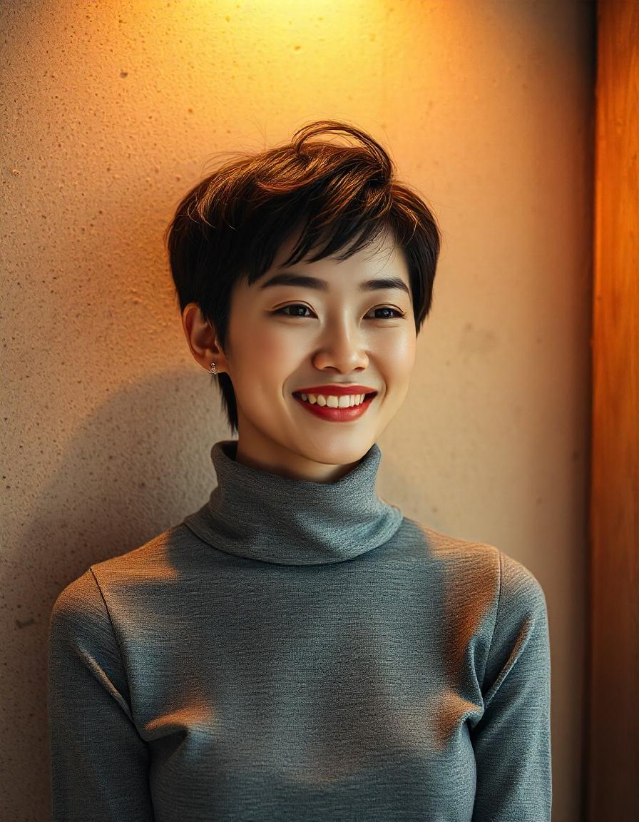 Stylish Turtleneck Hairstyles for Fall and Winter - Dijbi